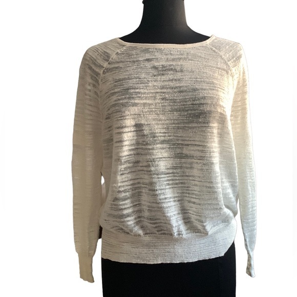 Joie | Sweaters | Joie Long Sleeve Sheer Open Knit Linen Blend | Poshmark